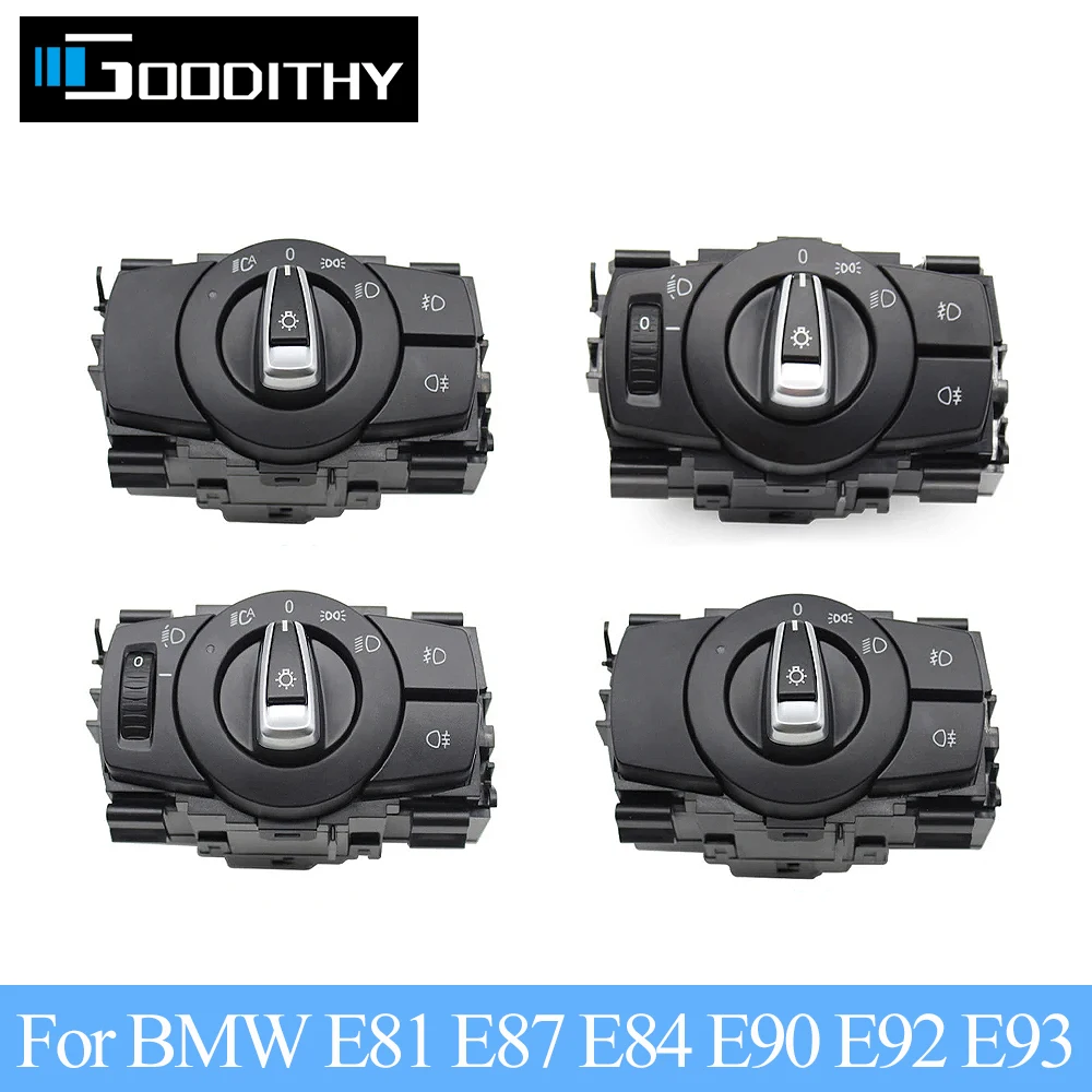 Car Headlight Switch Headlamp Rotation Button Assembly For BMW 1 3 X1 ...
