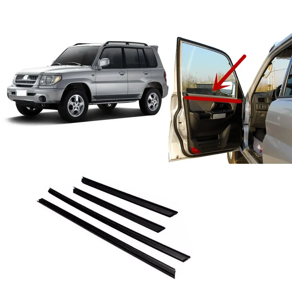 4-Pieces-Inner-Glass-Rubber-for-Pajero-Mini-H70-H60-Window-Glass ...