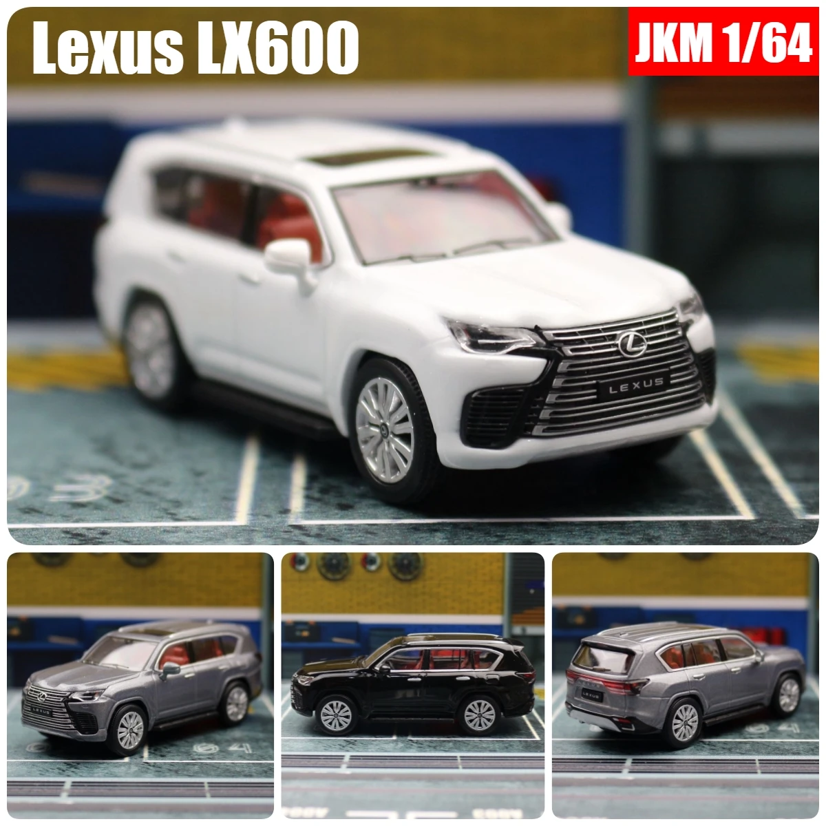 1:64 Lexus LX600 Miniature Model JKM 1/64 Premium SUV Toy Car Vehicle ...