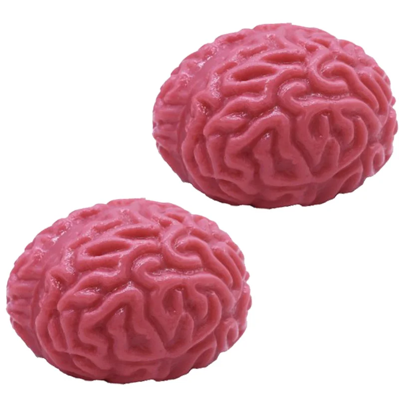 Novelty Squishy Brain Toy Squeezable Fun Toys Relieve Stress Ball Cure ...