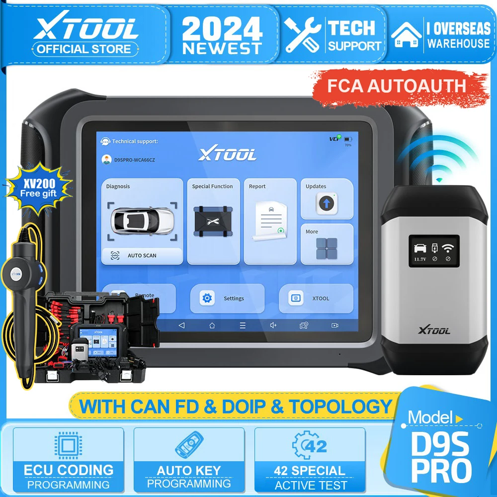 XTOOL-D9S-PRO-D9SPRO-Car-Diagnostic-Tools-ECU-Programming-Coding ...