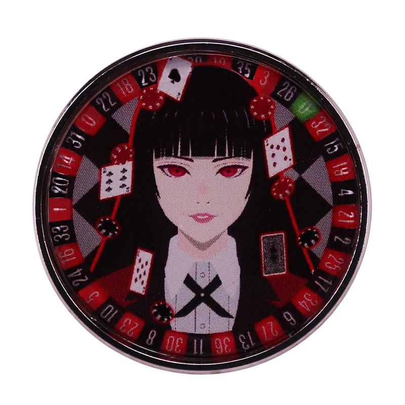 Kakegurui Yumeko Jabami Enamel Pins Anime Badge Buttons Japanese manga ...