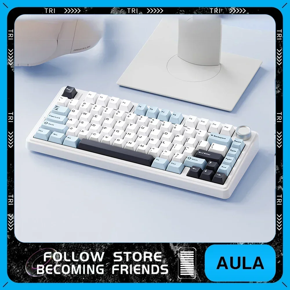 AULA-F75-Reaper-Axis-Teclado-mec-nico-3-modos-inal-mbrico-Bluetooth-2 ...