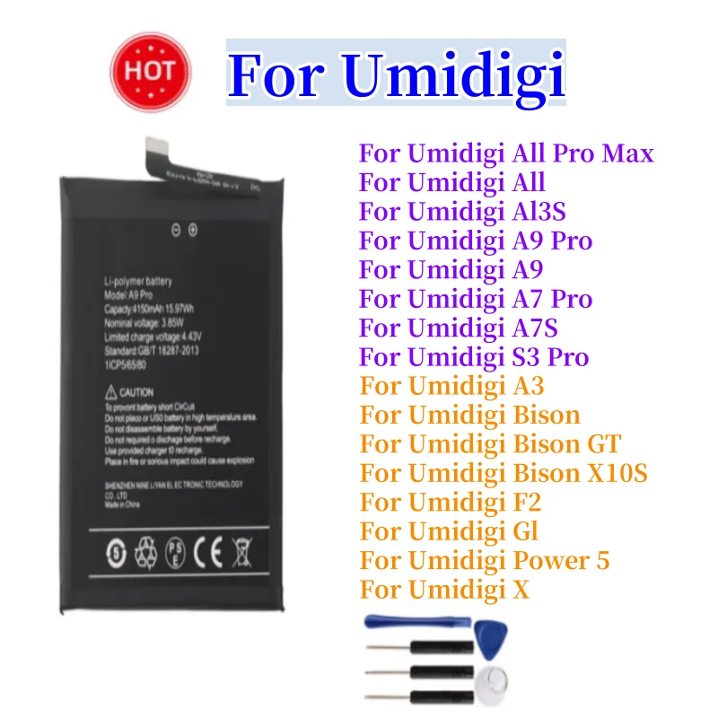 2025 NEW Battery For UMI Umidigi A11 A13S A11 Pro Max A7 Pro A7S A9 Pro ...