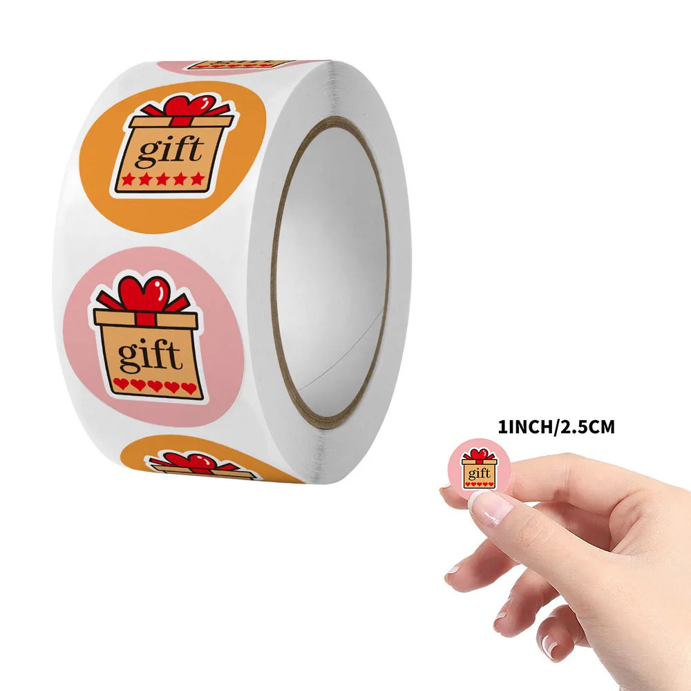 50-500pcs-Small-Gift-Decoration-Sticker-Cute-Cartoon-Round-Handmade ...
