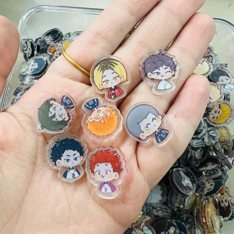 110pcs-anime-Haikyuu-1cm-Acrylic-Pendant-kawaii-volleyball-boy-DIY ...