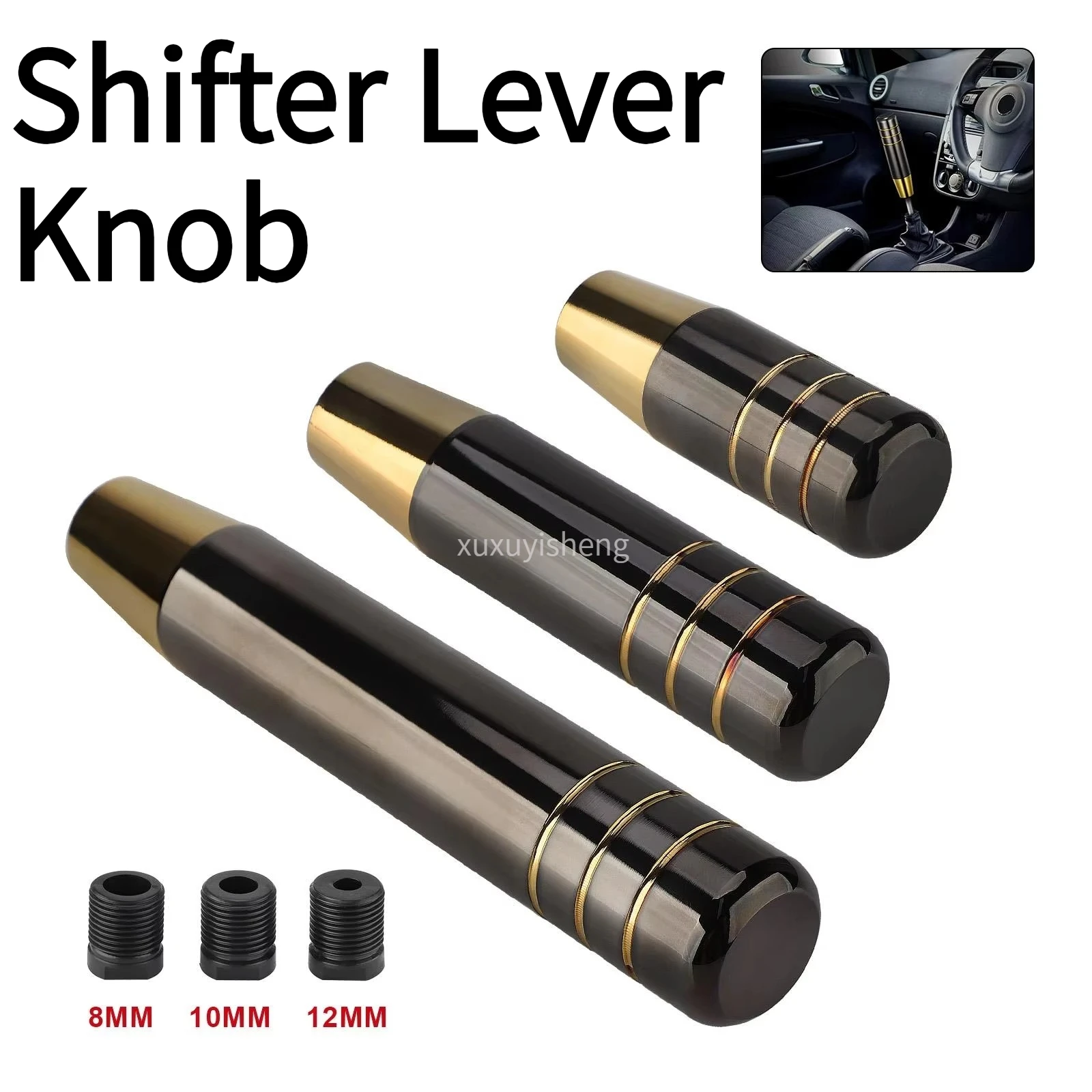 9cm/13cm/18CM Car Gear Shift Knob Aluminum Alloy JDM Shifter Lever ...