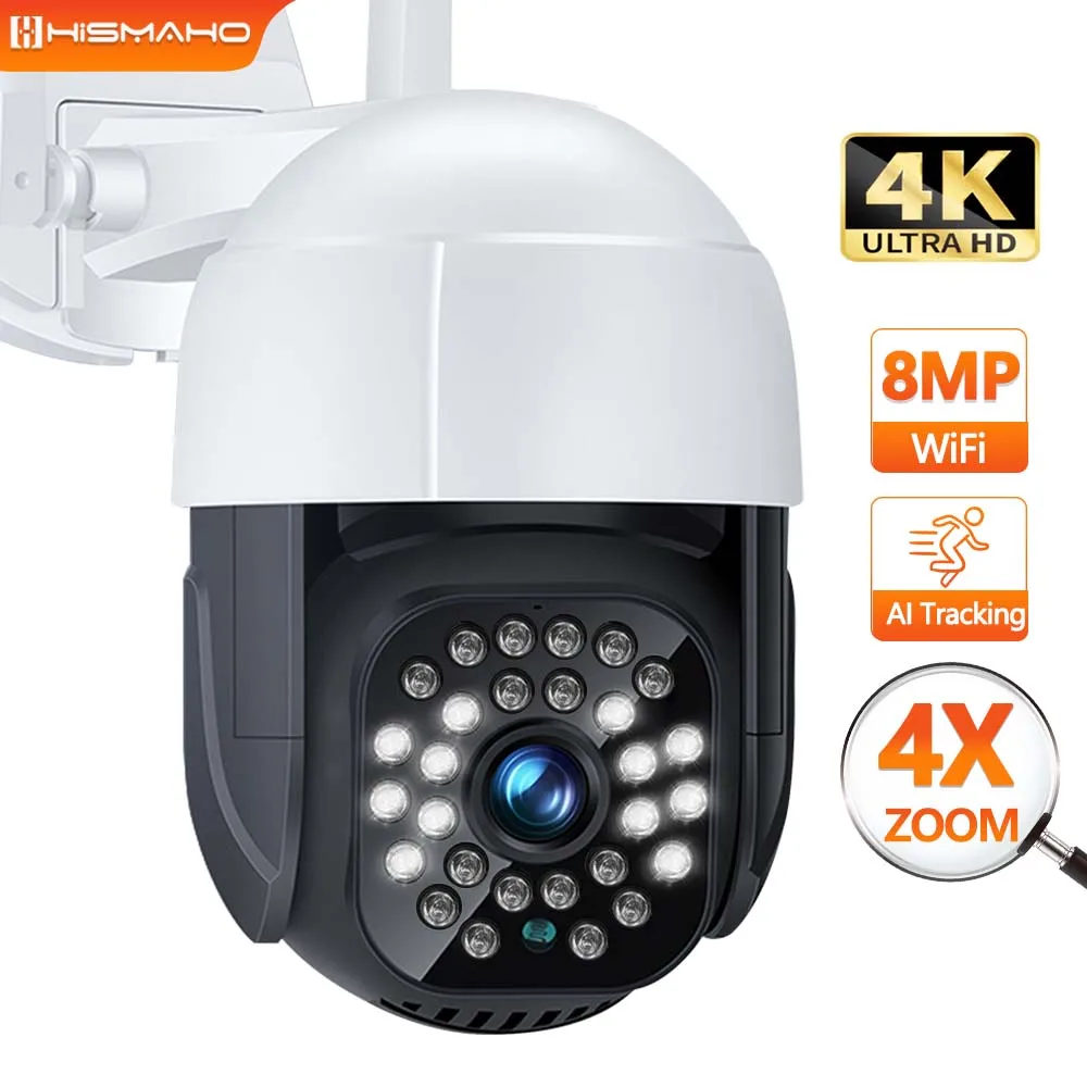 4K-Security-Camera-8MP-WiFi-Outdoor-PTZ-Auto-Tracking-Dome-Monitor-5MP ...