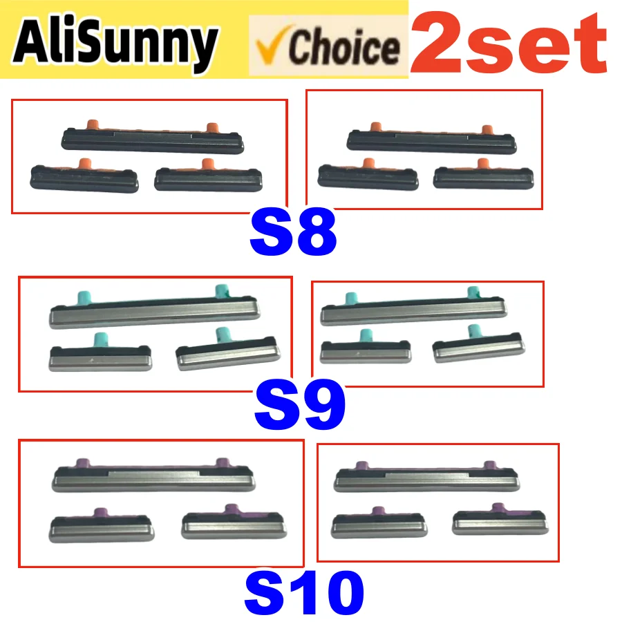 2set Side Button Key for Samsung S10 S9 Plus S8 Power Volume On Off ...
