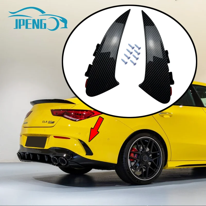 Car Rear Bumper Side Canards Splitter For Mercedes-Benz Accessories CLA ...