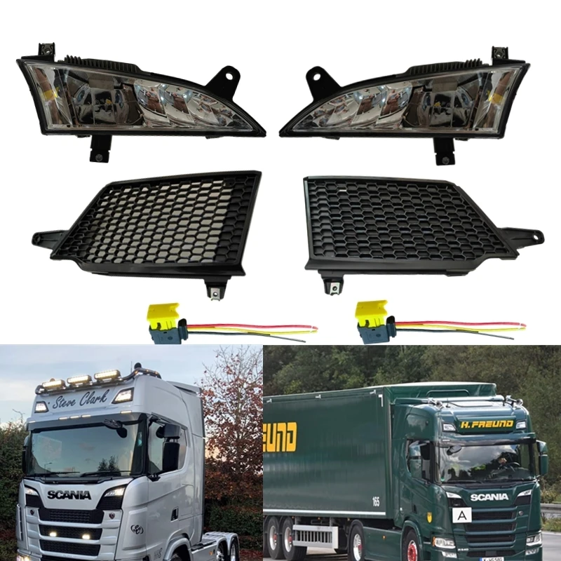 1Pair Fog Panel Lights For Scania truck S series R series OEM 2552712 ...