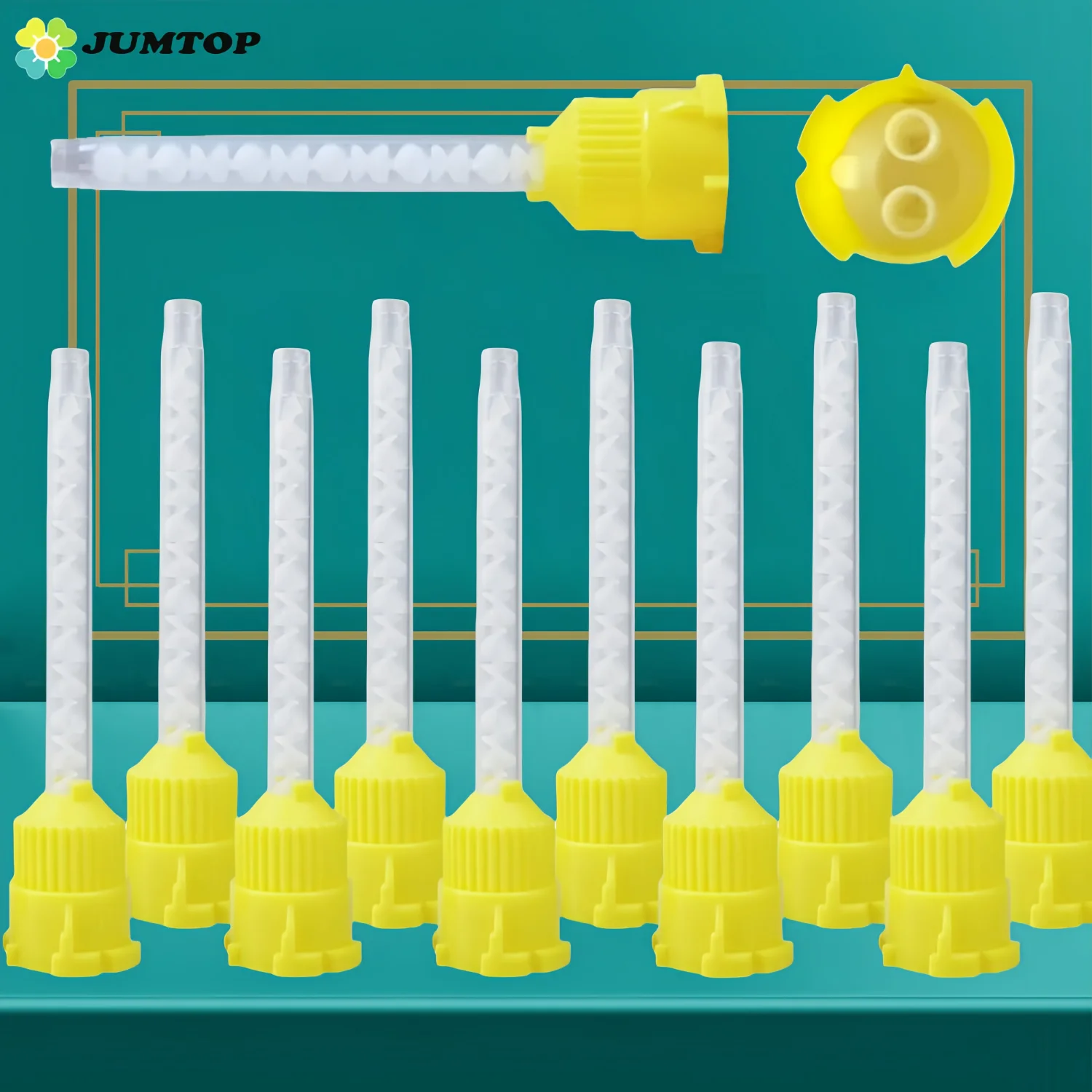 50Pcs-Dental-Mixing-Tips-Disposable-Silicone-Rubber-Mixing-Head ...