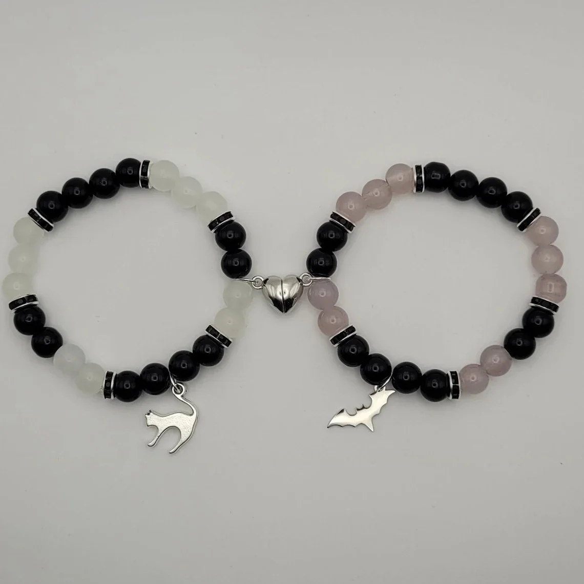 Juego-de-2-pulseras-de-dibujos-animados-a-juego-pulseras-de-gato-y ...