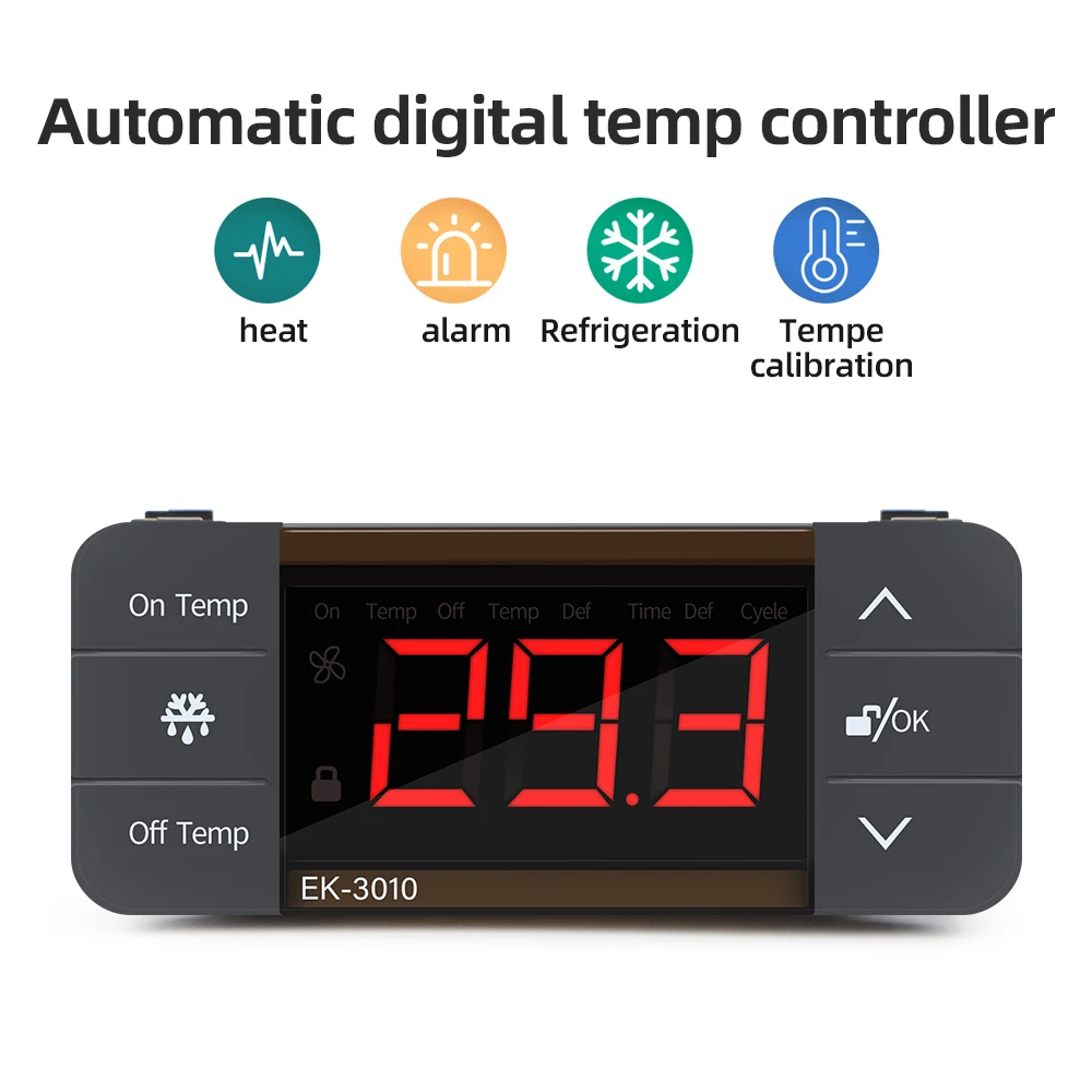 220V-Digital-Temperature-Controller-EK-3010-EK-3020-EK-3030-Refrigerator-Refrigeration-Defrost ...