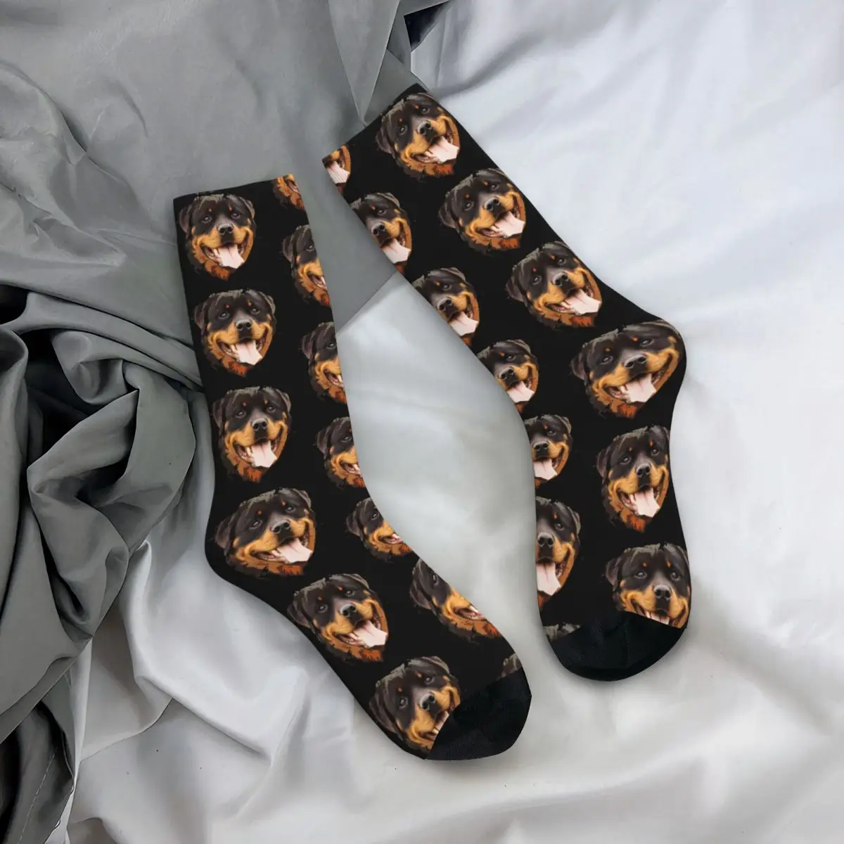 New-Male-Men-Socks-Harajuku-Rottweiler-Dog-Lover-Sock-Sport-Women-Socks ...