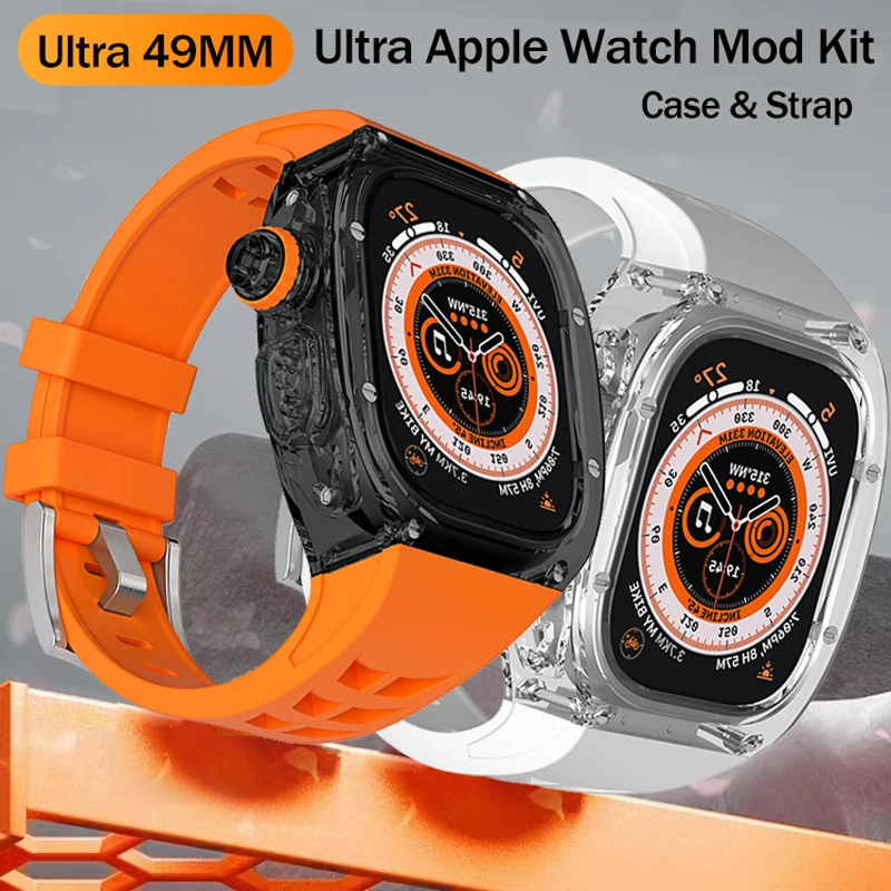 Luxury-Transparent-Case-Modification-Kit-For-Apple-Watch-Ultra-2-49MM ...