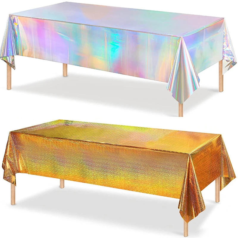 Party Plastics Glitter Table Cloth Wedding Table Clothes Rectangular ...