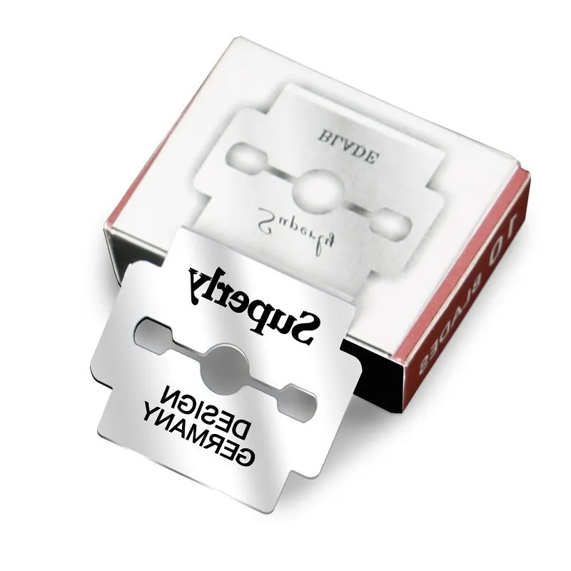 10pcs Double-sided Razor Blade Stainless Steel Razor Blades Men Shaving ...