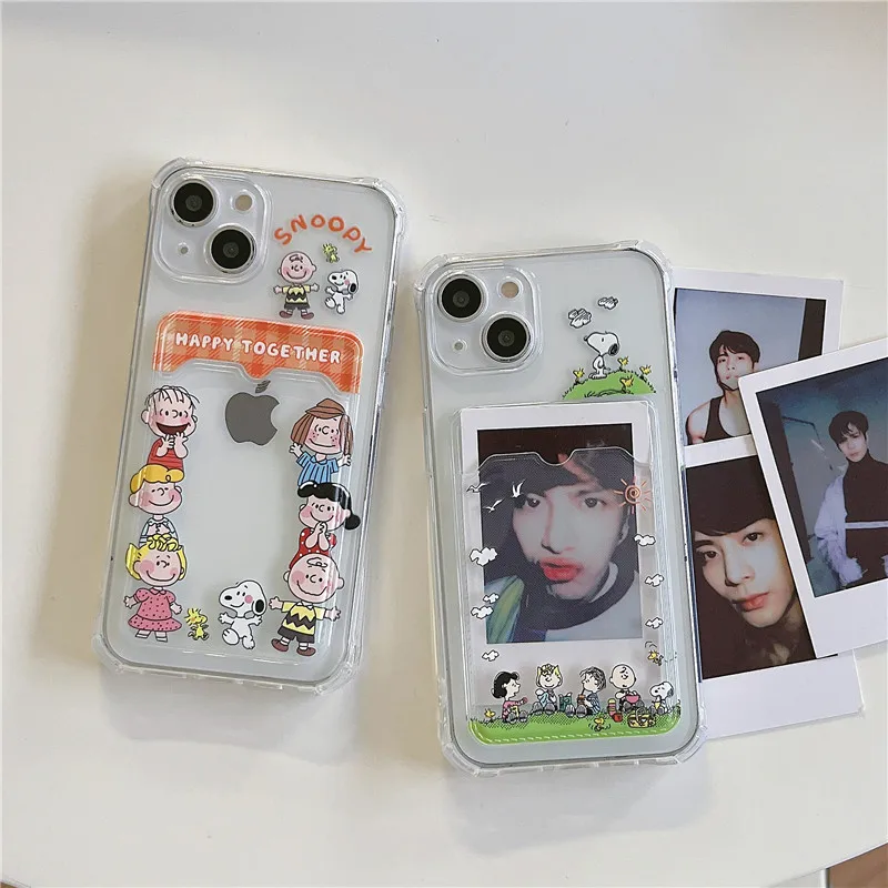 Cute-Miniso-Snoopys-Charlie-Brown-Firend-Phone-Case-For-iPhone-11-12-13 ...