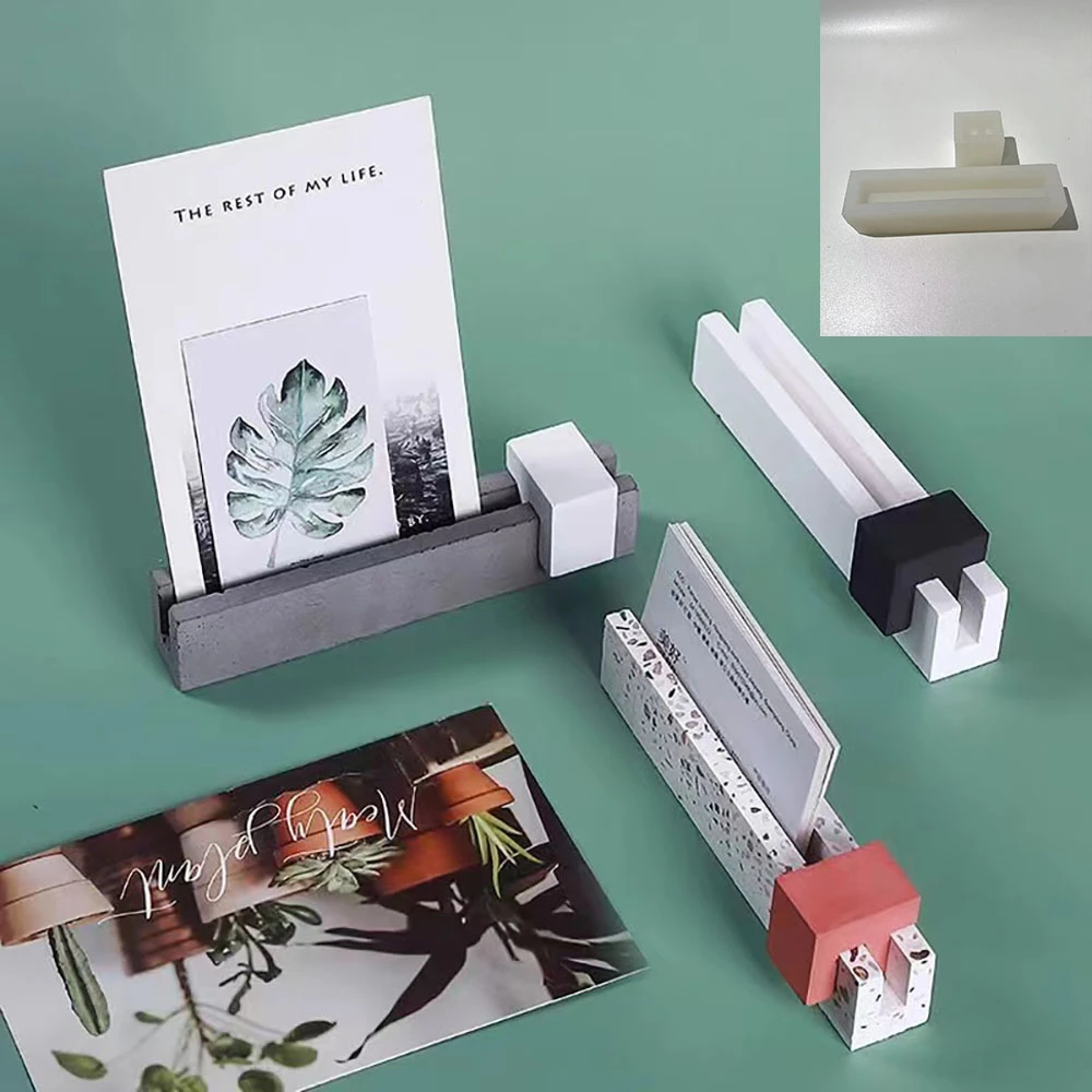 Card Holder Silicone Mold Concrete Cement Business Making Plaster ...