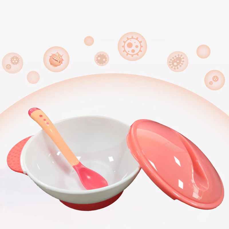 Baby-Bowl-Set-Training-Bowl-Spoon-Training-Tableware-Set-Learning-Dishes-with-Suction-Cup-with ...