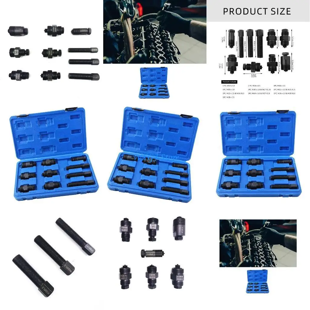 37JE 10pcs Motorcycle Flywheel Puller Set Carbon Steel Comprehensive ...