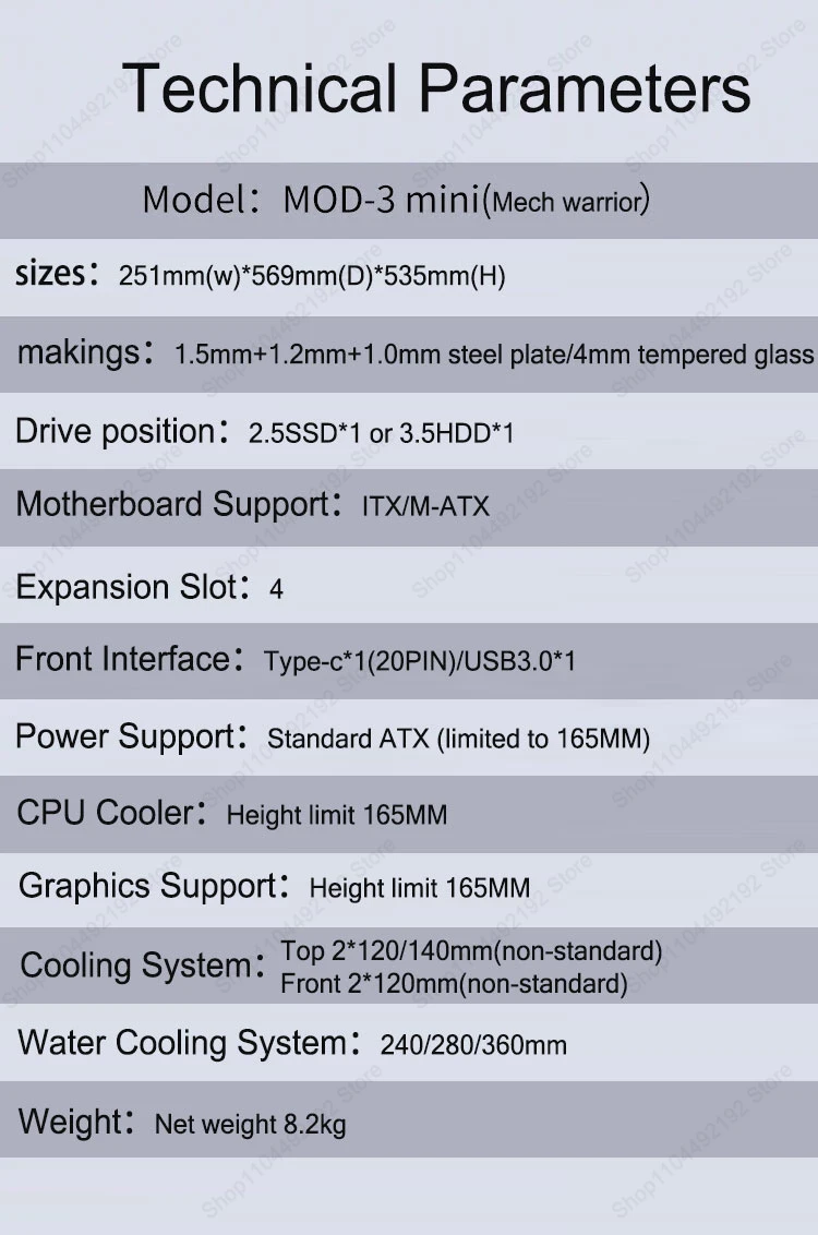 JONSBO MOD-3 MINI игровой открытый полностью алюминиевый игровой чехол в форме настольного ...