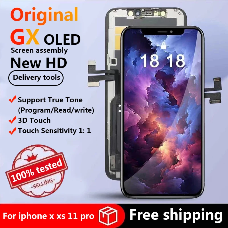 Original-GX-OLED-For-iPhone-X-XS-Max-Display-True-Tone-With-3D-Touch ...