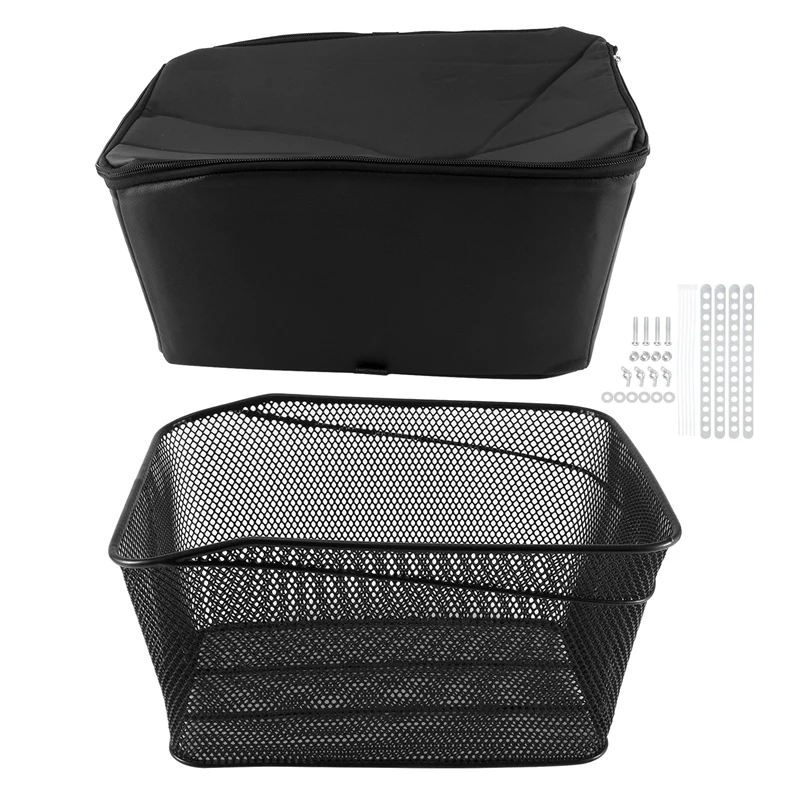 Quality-Rear-Bike-Basket-Large-Capacity-Rear-Bicycle-Cargo-Rack-Mount ...