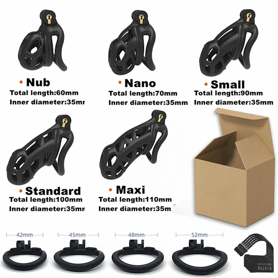 Male Chastity‬ Cage Femboy Cock Cage Full Chasity Male Chastity Device ...