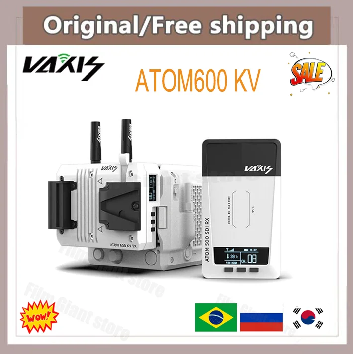 Vaxis ATOM600 KV White Black for RED Komodo 600ft Wireless Video ...