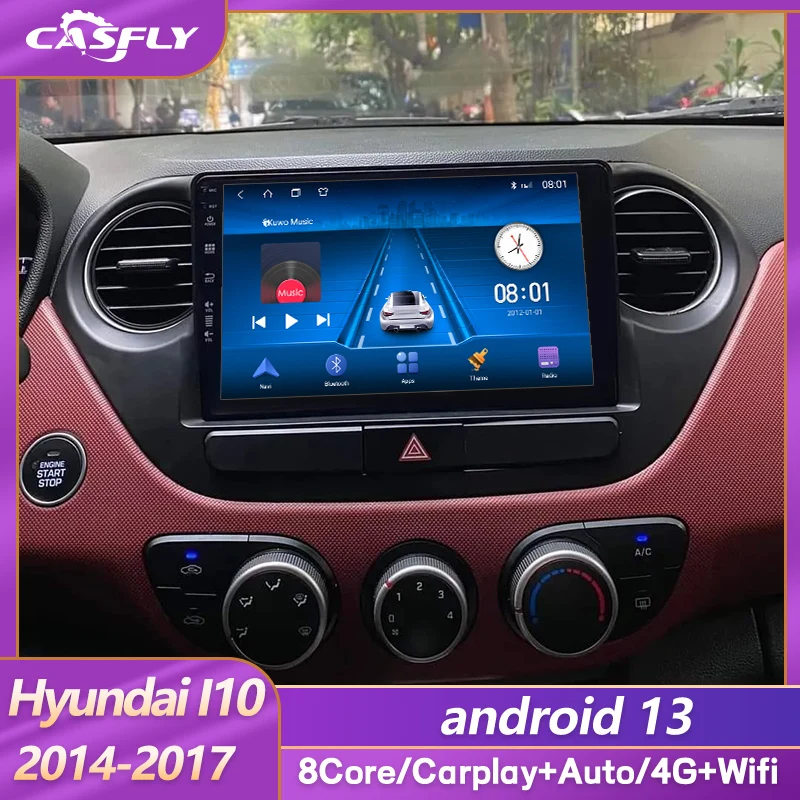 Android-12-Car-Radio-GPS-With-Screen-For-Hyundai-i10-2014-2015-2016 ...
