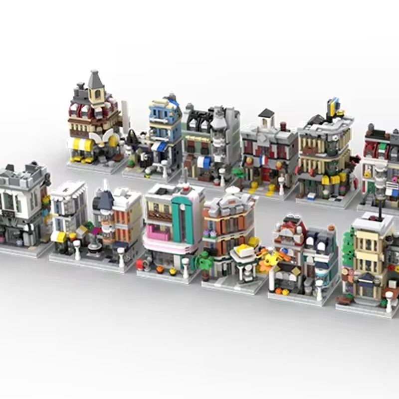 MOC Building Bricks Mini Modular Architecture Model The Full Set Of 19 ...