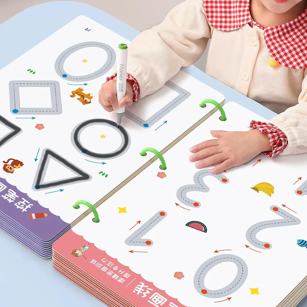 Montessori-Drawing-Book-Reusable-Magic-Children-Practice-Copybook ...