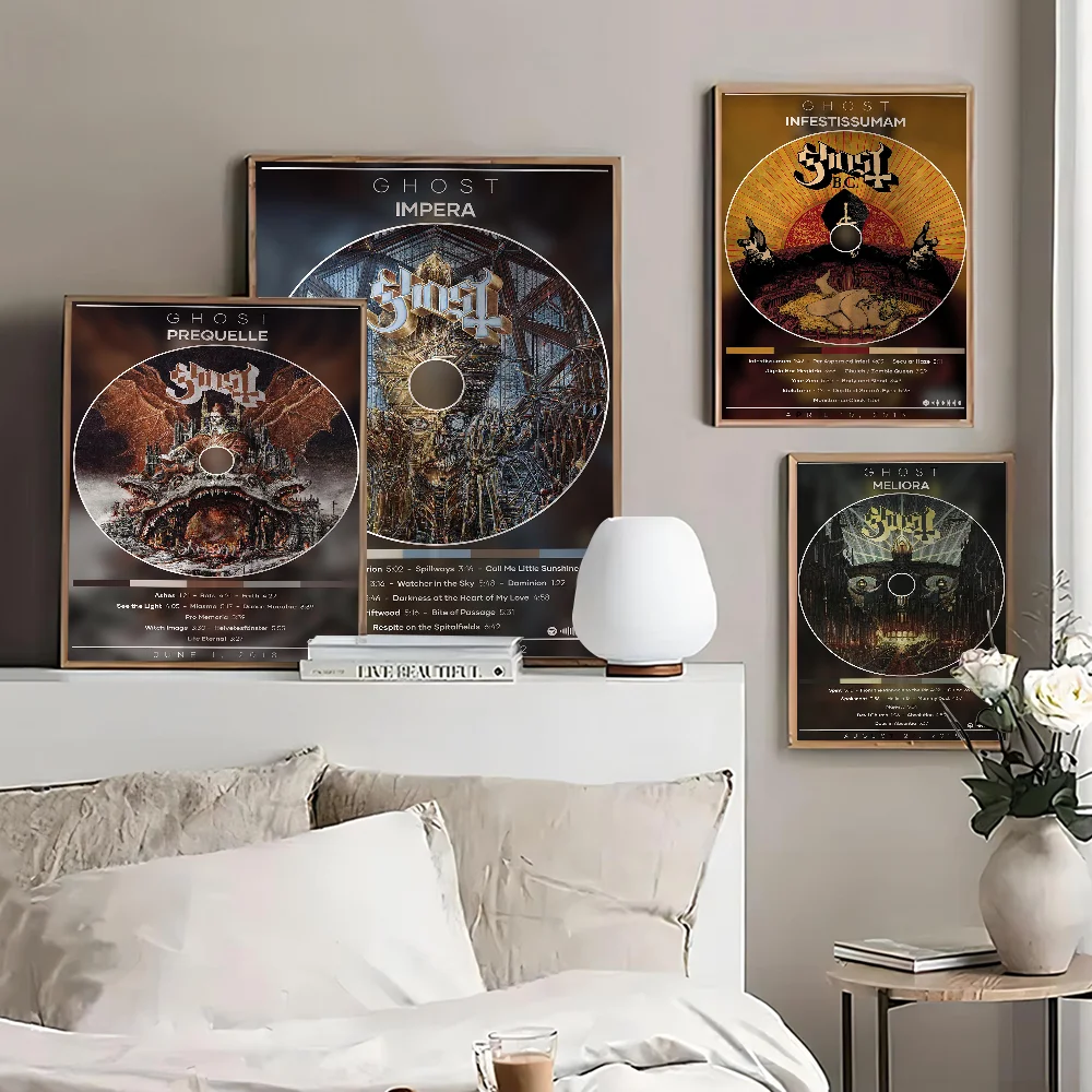 Ghost-Heavy-Metal-Band-Poster-Self-adhesive-Art-Poster-Whitepaper ...