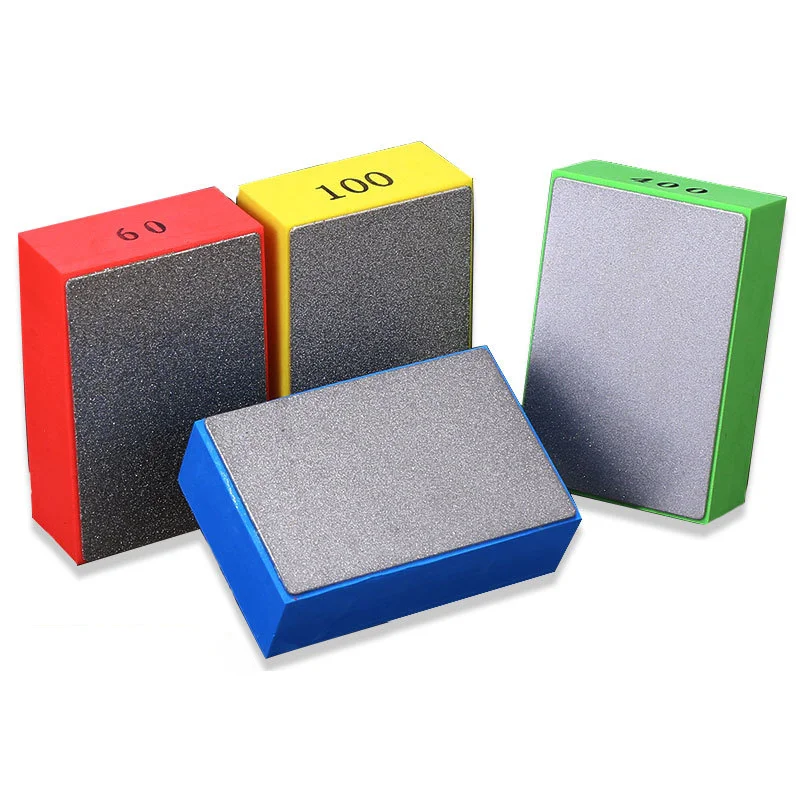 4PCS-Diamond-Hand-Polishing-Pads-Tile-Glass-Abrasive-Grinding-Block-Pad ...
