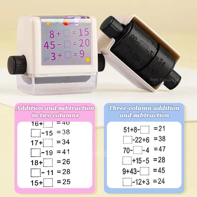 Roller-Digital-Teaching-Stamp-Reusable-Math-Roller-Stamp-Roller-Design ...