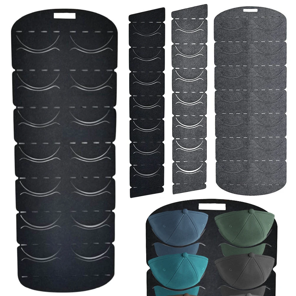 Felt-Hanging-Hat-Organizer-Cap-Storage-Hanger-7-14-Pockets-Hat-Display ...