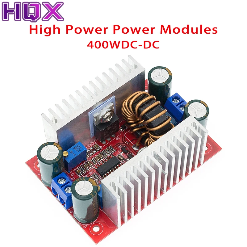 DC 400W 15A Step-up Boost Converter Constant Current Power Supply LED Driver 8.5-50V to 10-60V ...