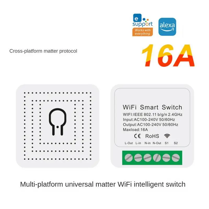 16A-EWelink-Wifi-Switch-Mini-Smart-2-Way-DIY-Switches-Circuit-Breaker ...