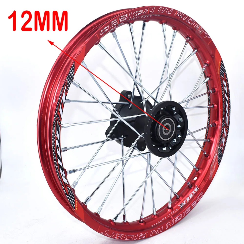 Blau-Dirt-Bike-Pit-Bike-Racing-Rad-1-40-14-Zoll-Legierung-Front-R-der ...