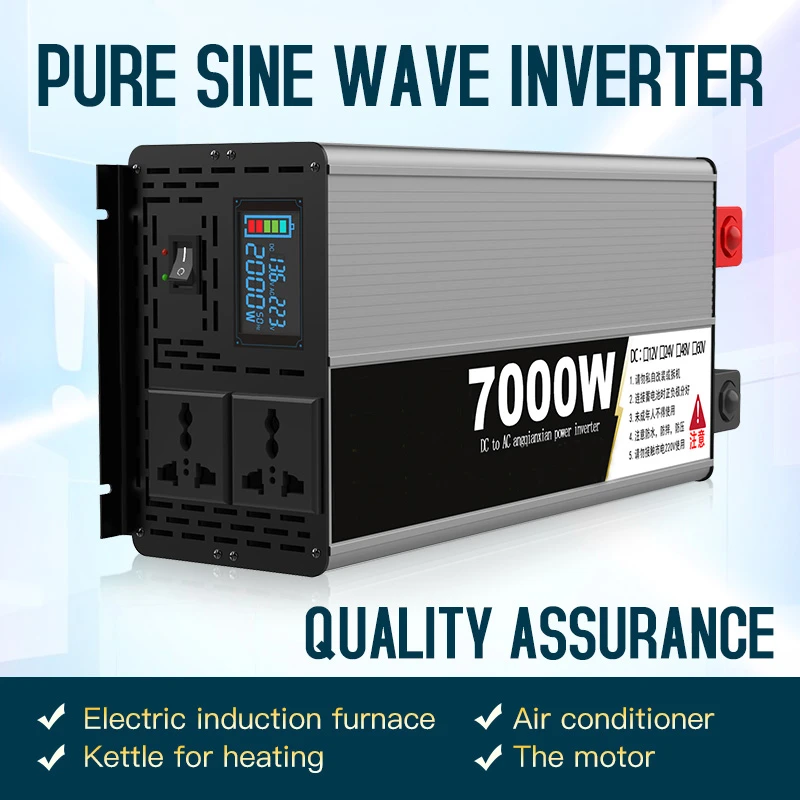 Fdik Pure Sine Wave Inverter 12v 220v 4000w 5000w 6000w 7000w Dc 12v To Ac 220v For Car Rv Boat ...