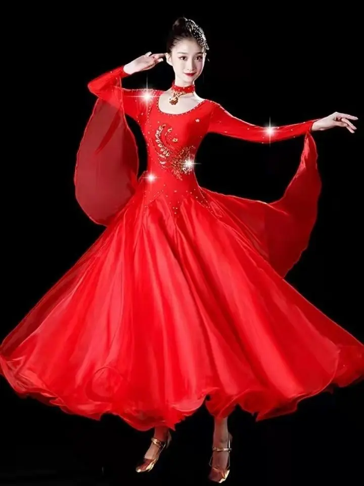 New-Modern-Dance-Costume-Social-Dance-Ballroom-Dance-Big-Swing-Clothes ...