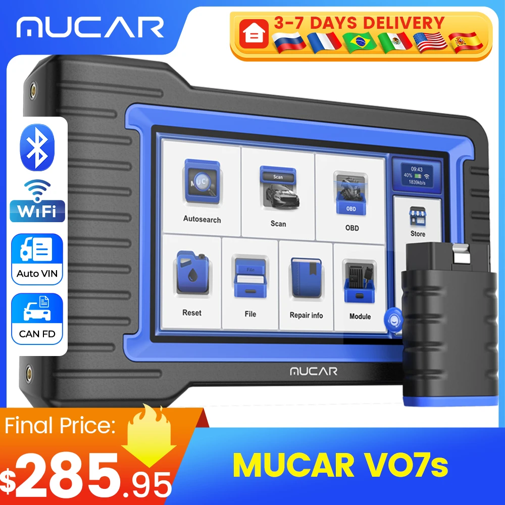 MUCAR-VO7S-VO7-Car-Diagnostic-Tool-Bi-Directional-ECU-Coding-Obd2-Scanner-Full-System-Diagnosis ...