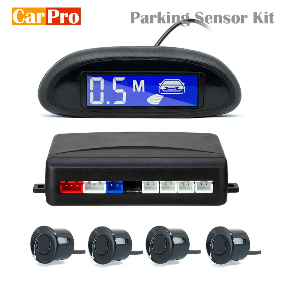 Parktronic Radar de aparcamiento LED, con 4 sensores sistema Detector ...