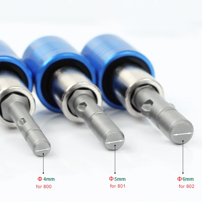 3pcs Blue Extend Bar 60mm For Electric 800/801/802 To 1/4 6.35mm Hex ...