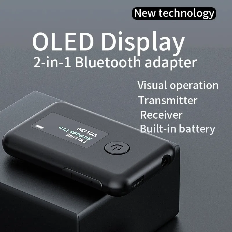 2-in-1-Bluetooth-5-0-Transmitter-Receiver-LCD-Screen-Bluetooth-Adapter ...