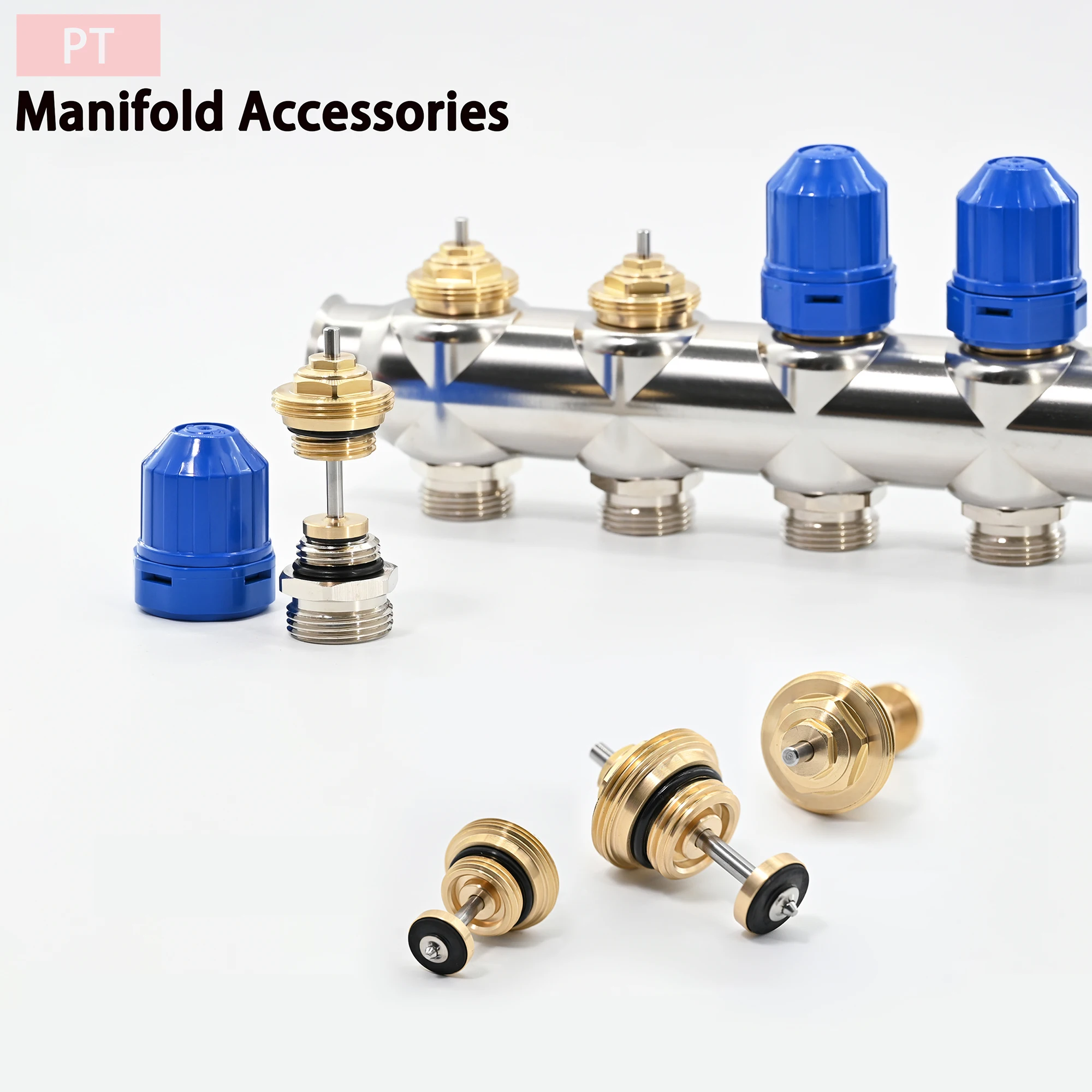 5PCS-Manifold-Accessories-Brass-Regulating-Thermostatic-Valve-insert ...