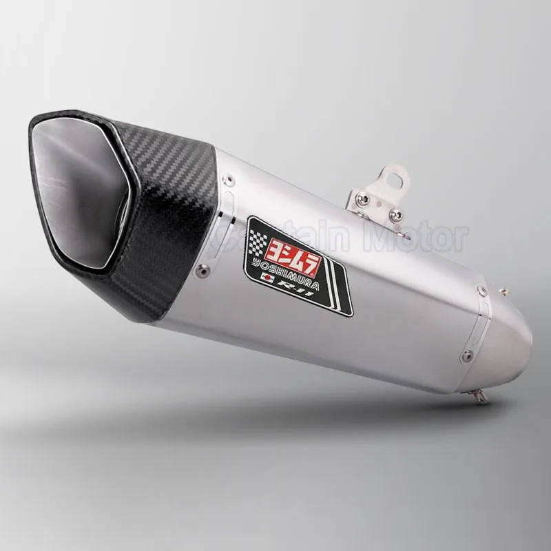 51mm-inlet-Universal-Motorcycle-Yoshimura-Exhaust-Carbon-Fiber-Muffler ...