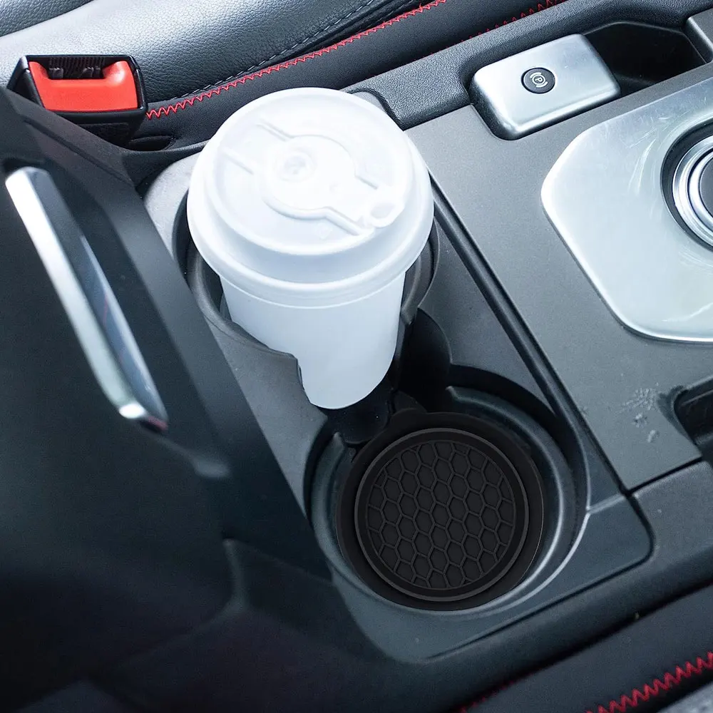 2Pcs-Car-Silicone-Cup-Pad-Mats-Cup-Holder-Anti-Slip-Insert-Coasters ...